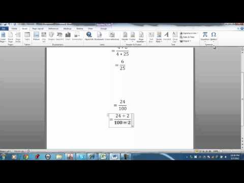 Write the decimal 0.24 as a fraction and simplify by Tim Manzke