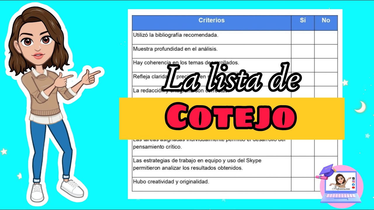 ✅  La lista de Cotejo 📝  ¿Cómo hacer una? |  Concepto y Características