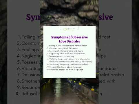 Symptoms of Obsessive Love Disorder
