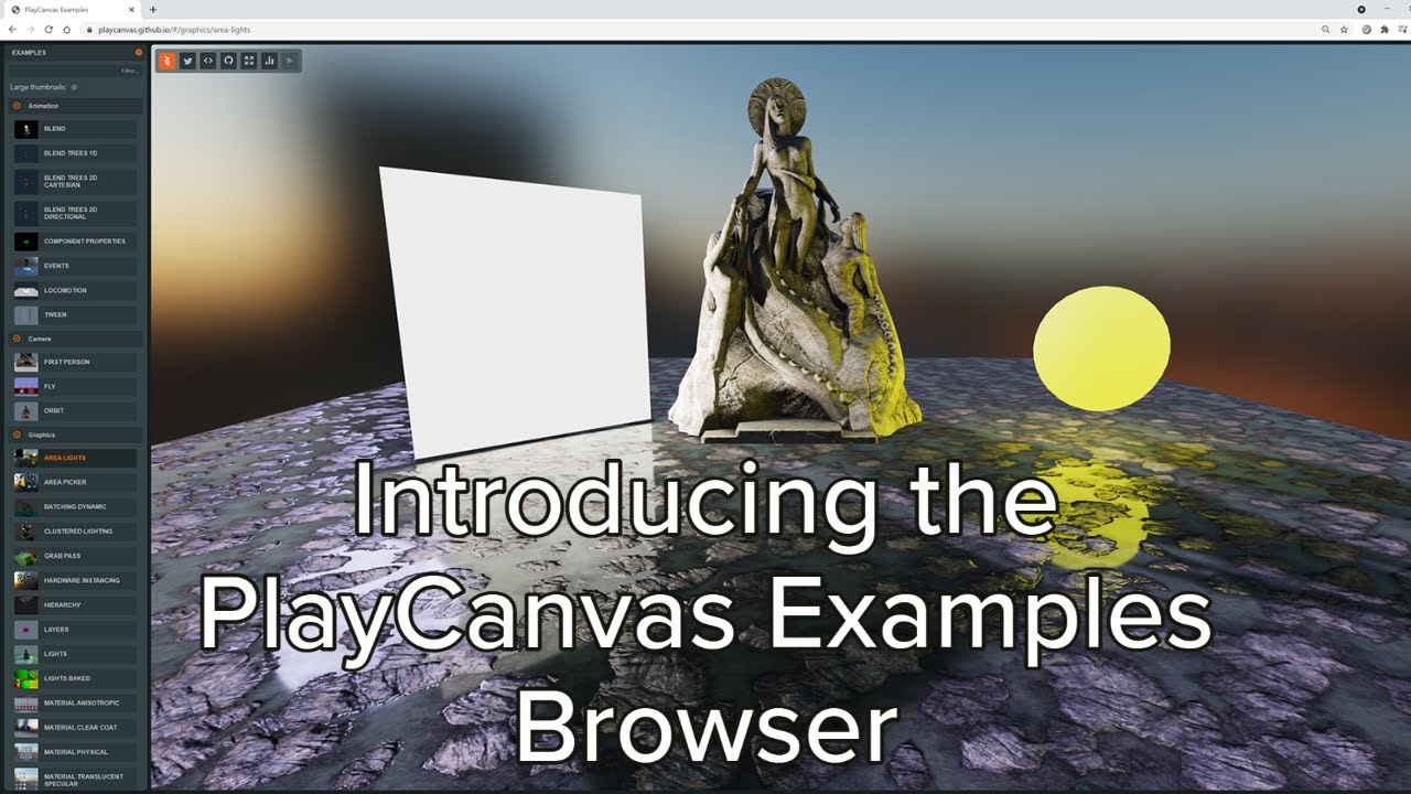 Introducing the PlayCanvas Examples Browser
