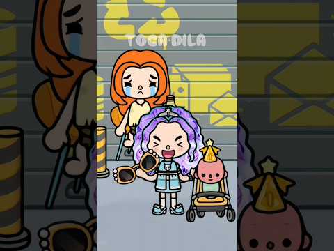 Purple rose hair family moment gets karma ππ₯ #tocaboca #tocalifeworld #fyp #shorts