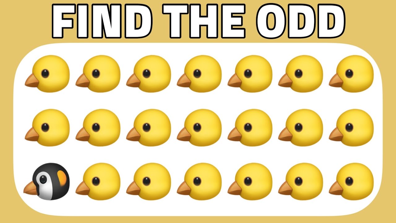 HOW GOOD ARE YOUR EYES #39 | Emoji puzzle game level 2022 - Find The Odd Emoji Out part 39