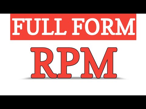 FULL FORM OF RPM || WHAT IS THE FULL FORM OF R.P.M.