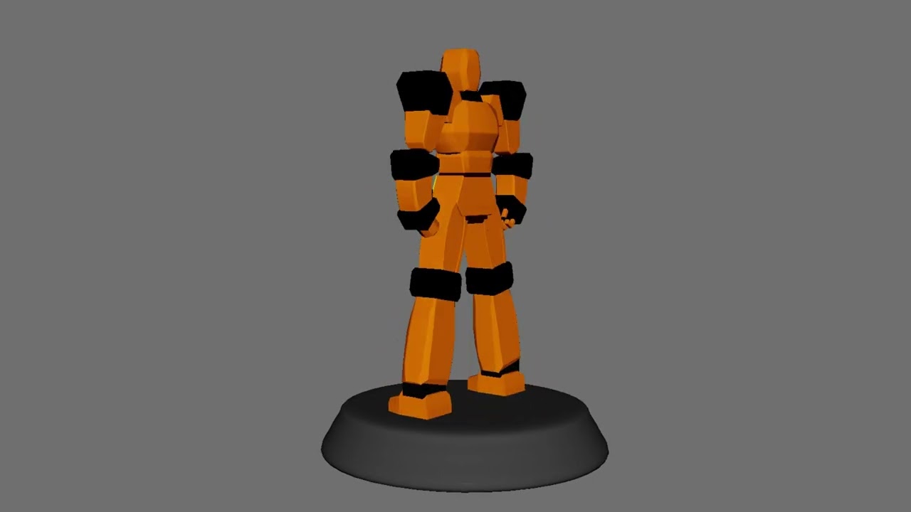 TURNAROUND HUMANOID 3D MODEL