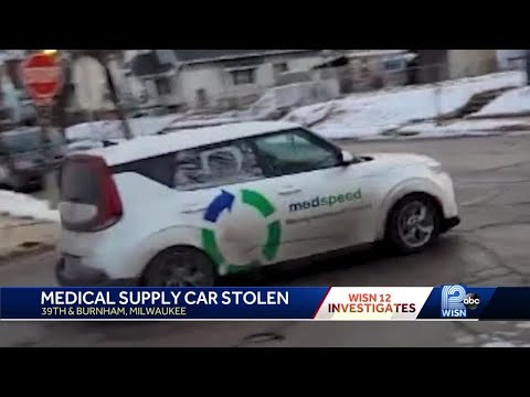 Medical supply car stolen out of company parking lot