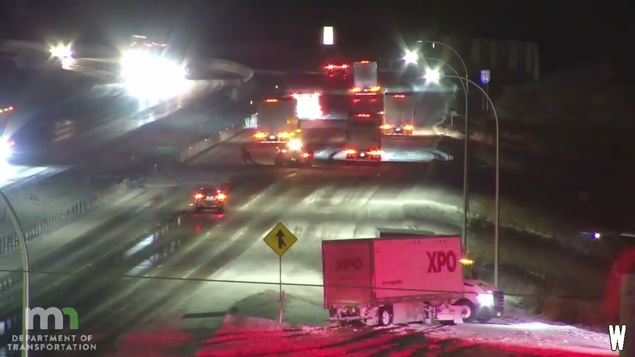 Close call after crash on I-94 near St. Michael