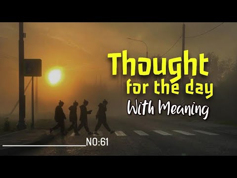 Thought for the Day in English with Meaning | Daily Thought | Thought of the Day | Daily Quotes