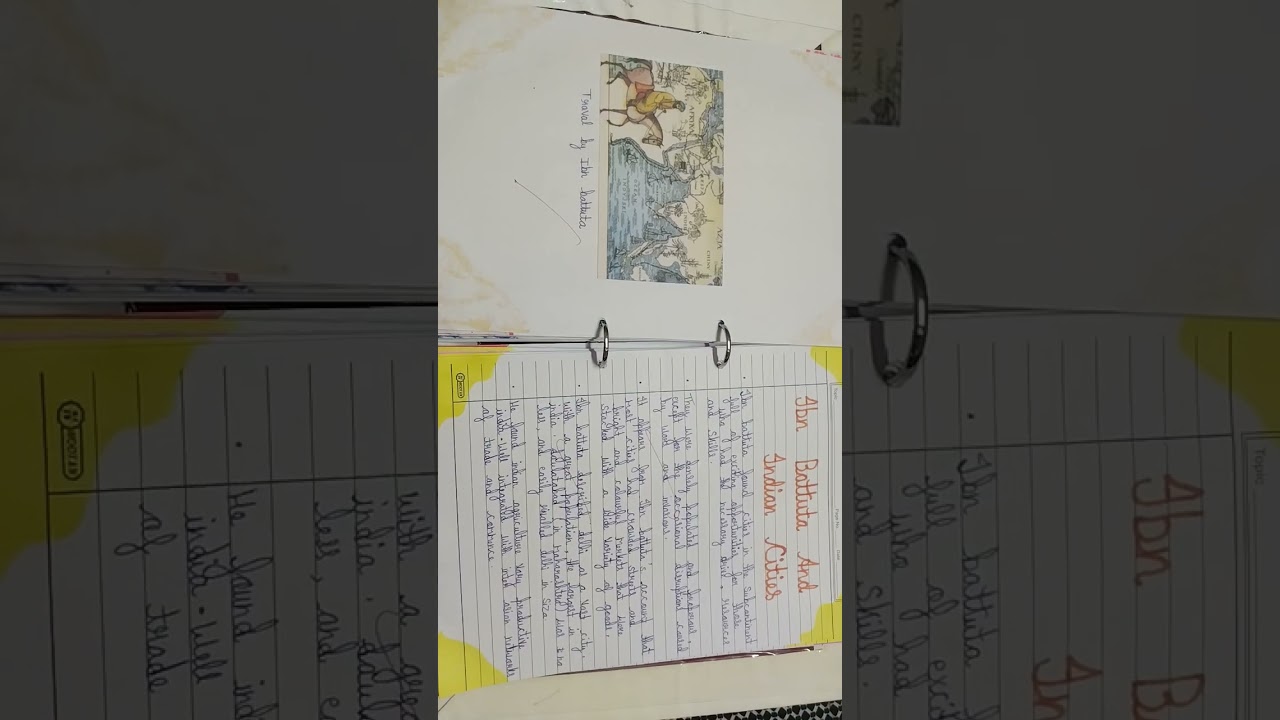 History | through the eyes of travellers | class 12 | chapter 5 | project file | file