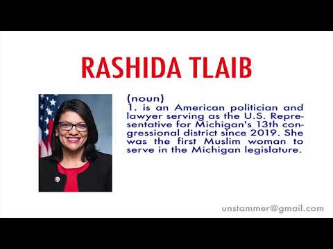 How to Pronounce Rashida Tlaib