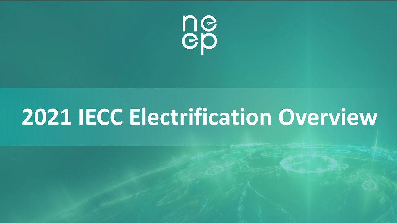 2021 IECC Electrification Overview