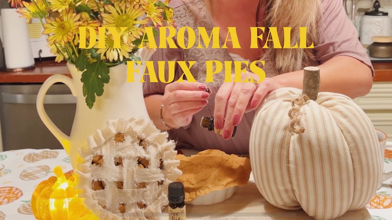 DIY Fall Decor Faux Pies // Essential Oils // Fall Blends