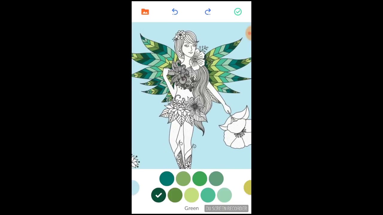 Garden Fairy Coloring (Done)