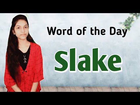 Slake Meaning In English and Hindi with Examples | #short