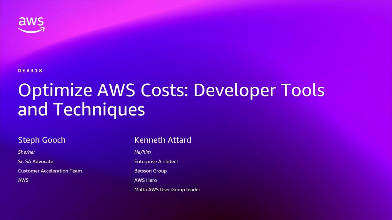 AWS re:Invent 2025 - Optimize AWS Costs: Developer Tools and Techniques (DEV318)
