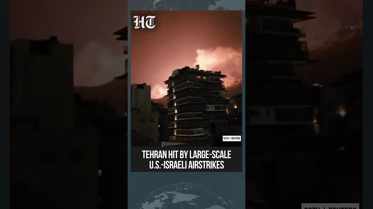 Tehran Rocked By Large Scale U.S.-Israeli Overnight Air Attacks | Iran Israel USA | #shorts