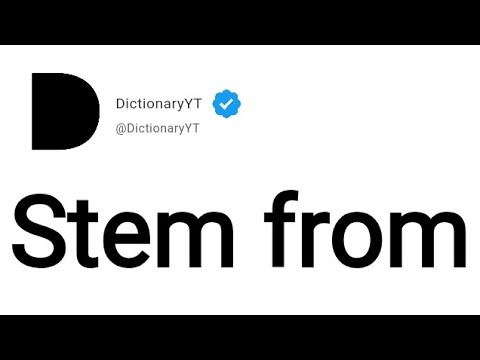 Stem from Meaning in English