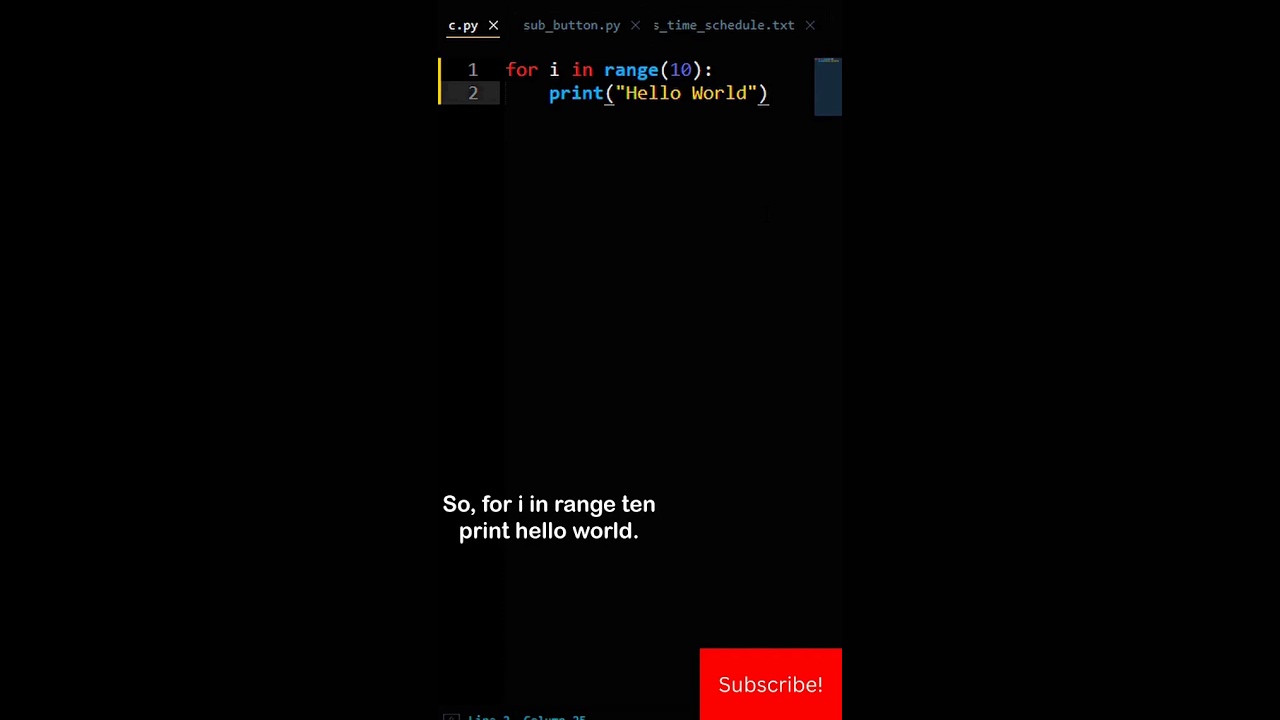Print Hello World 10 Times In Python
