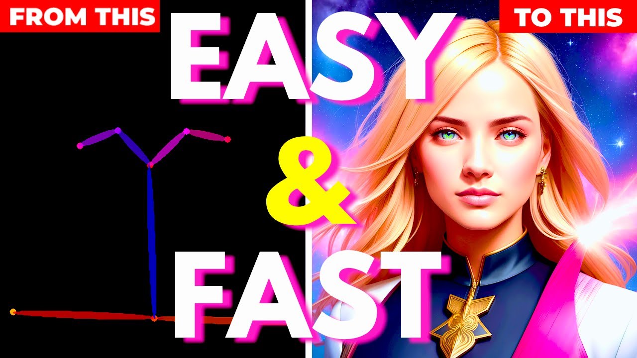 EASY POSING FOR CONTROLNET Inside Stable Diffusion! OPENPOSE EDITOR!