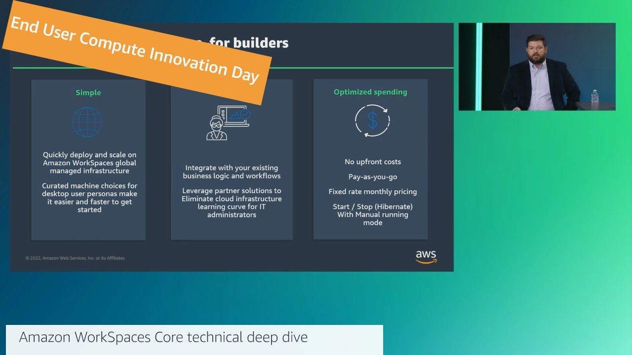 End User Computing Innovation Day: Amazon WorkSpaces Core technical deep dive