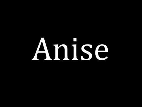 How to pronounce Anise