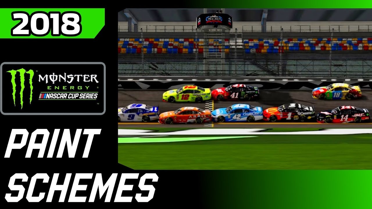 2018 NASCAR MENCS Skin Pack Trailer - Beamng Drive