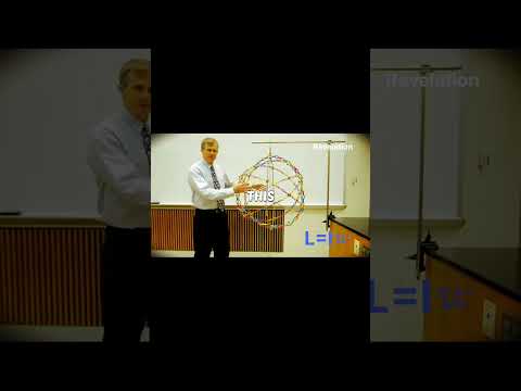 Conservation of Angular momentum demonstration by prof. Boyd