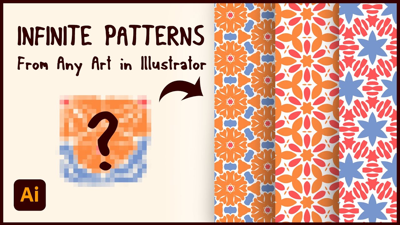 Turn Any Artwork into Infinite Pattern Designs in Adobe Illustrator