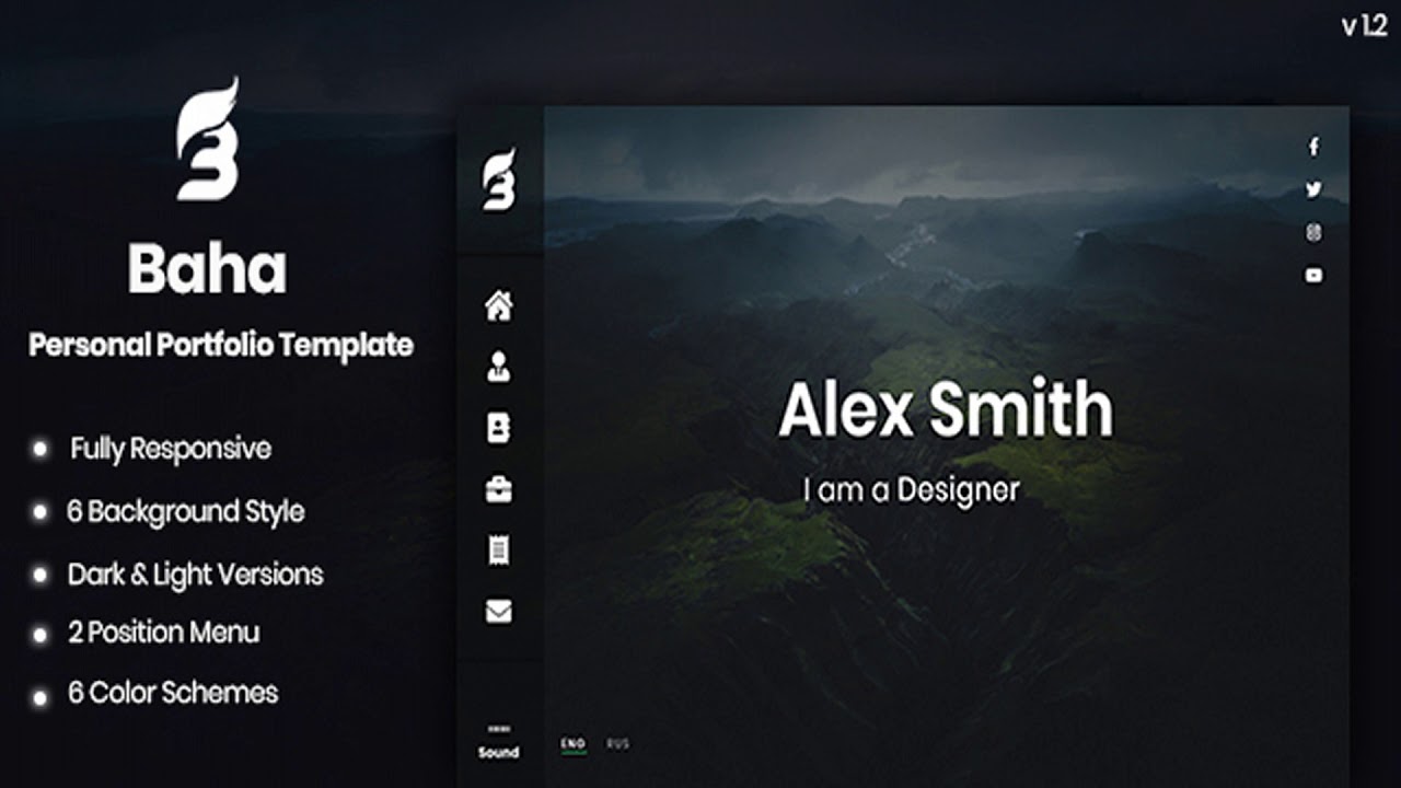 Baha - Personal Portfolio Template | Themeforest Website Templates and Themes