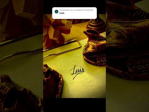 Cómo escribir Luis! Comenta tu nombre, #satisfying #letrasbonitas #calligraphy #relaxing #caligrafía