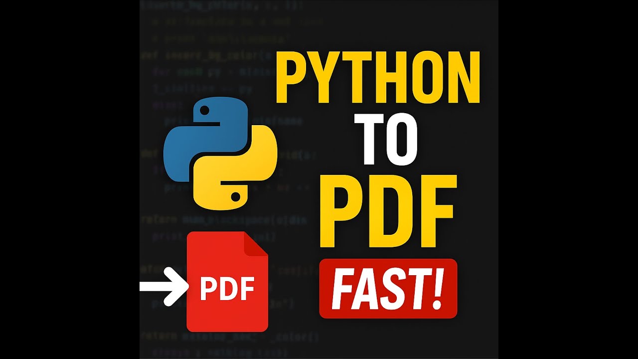 Convert Python files to PDF easily!
