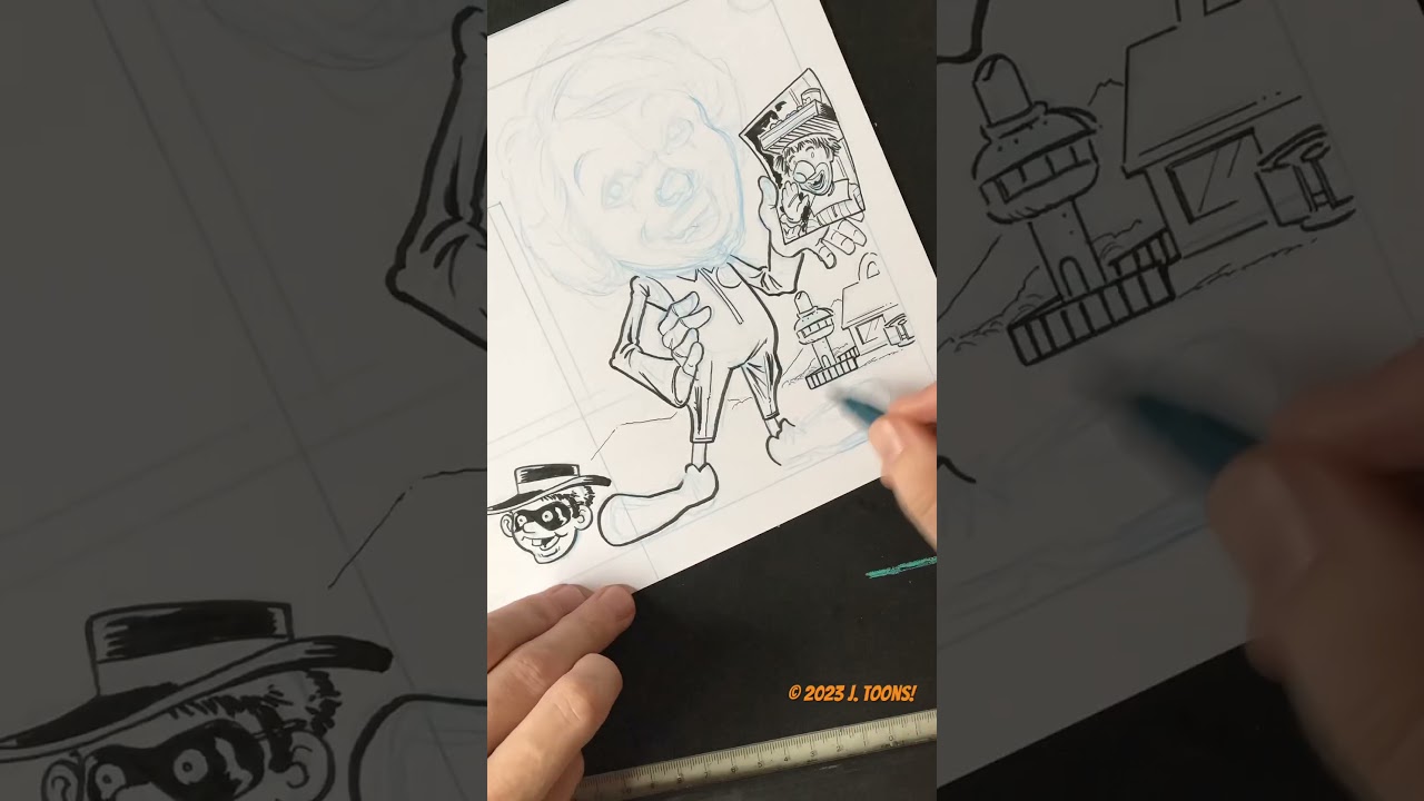 Drawing Ronald McDonald!