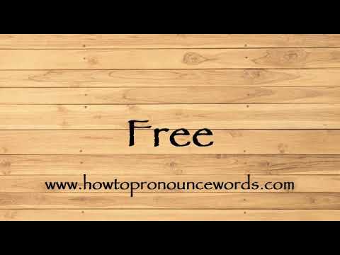 How To Pronounce Free ? How To say Free New Video