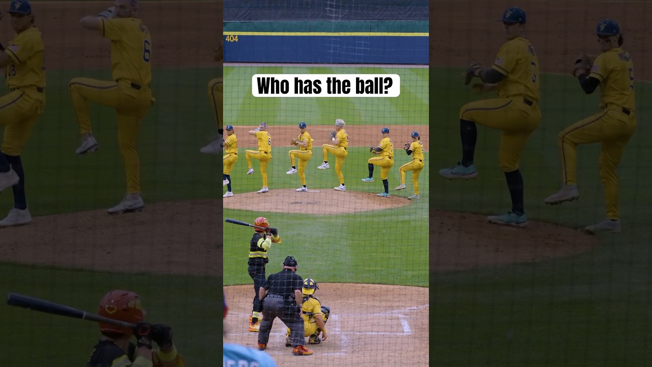 Hidden Ball Trick Pitch | Banana Ball #shorts#savannahbananas#trick#trickshot#bananas#mlb#sportsball