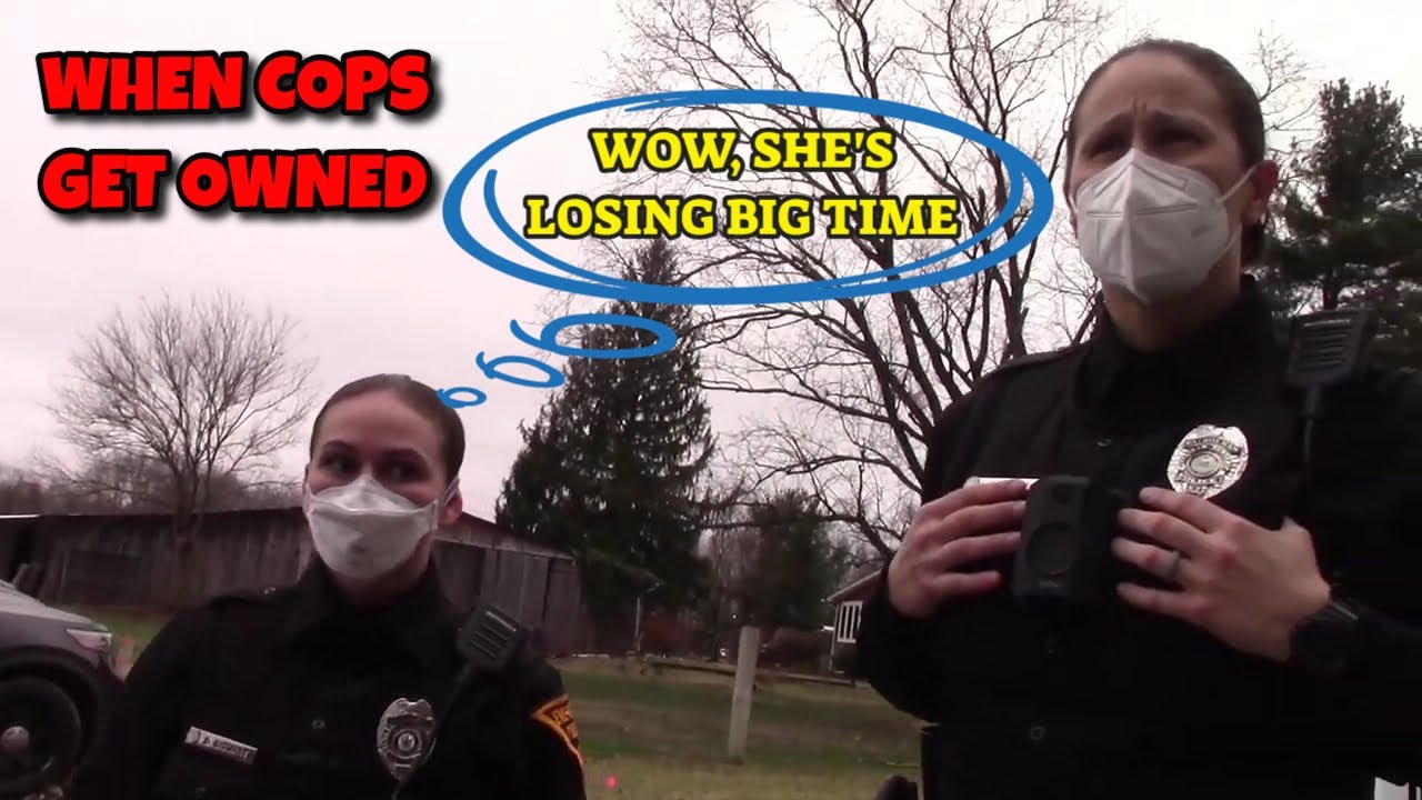 Female Cops Owned And Dismissed | Cops Try To Illegally Trespass