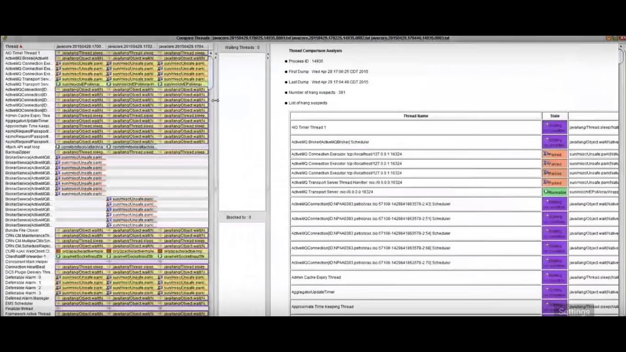 WebSphere 8 5 5 analyzing monitor locks in Thread dump files