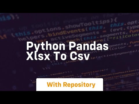 python pandas xlsx to csv