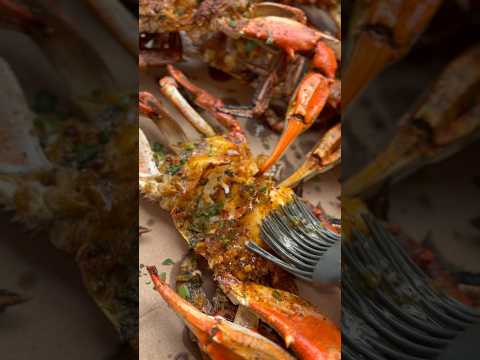 OVEN BROILED BLUE CRABS