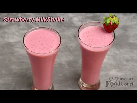 Strawberry Milkshake/ Easy Summer Drink/ Milkshake Recipes
