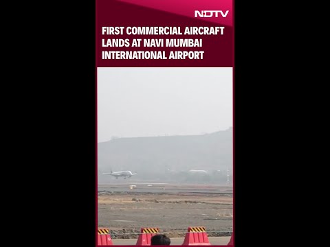 Navi Mumbai Airport | IndiGo A320 Completes First Commercial Test Landing At Navi Mumbai Airport