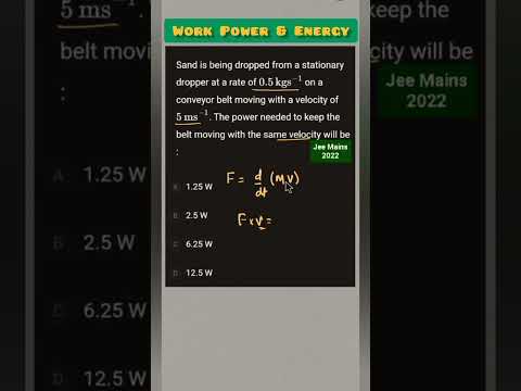 Physics S.23 Work Power & Energy: Jee Mains 2022 MCQ discussion #jeemains