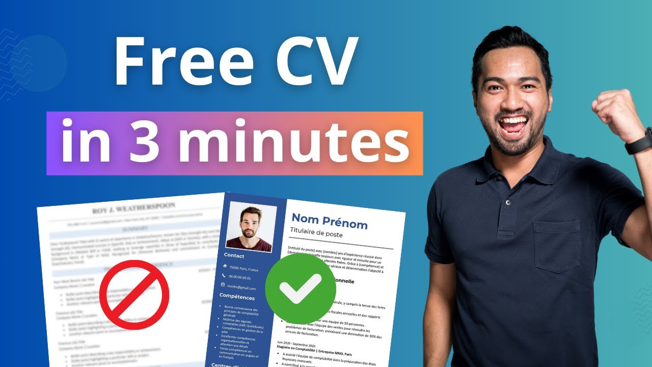 How To Create a Professional CV For Free - Best 100% Free CV Maker Online