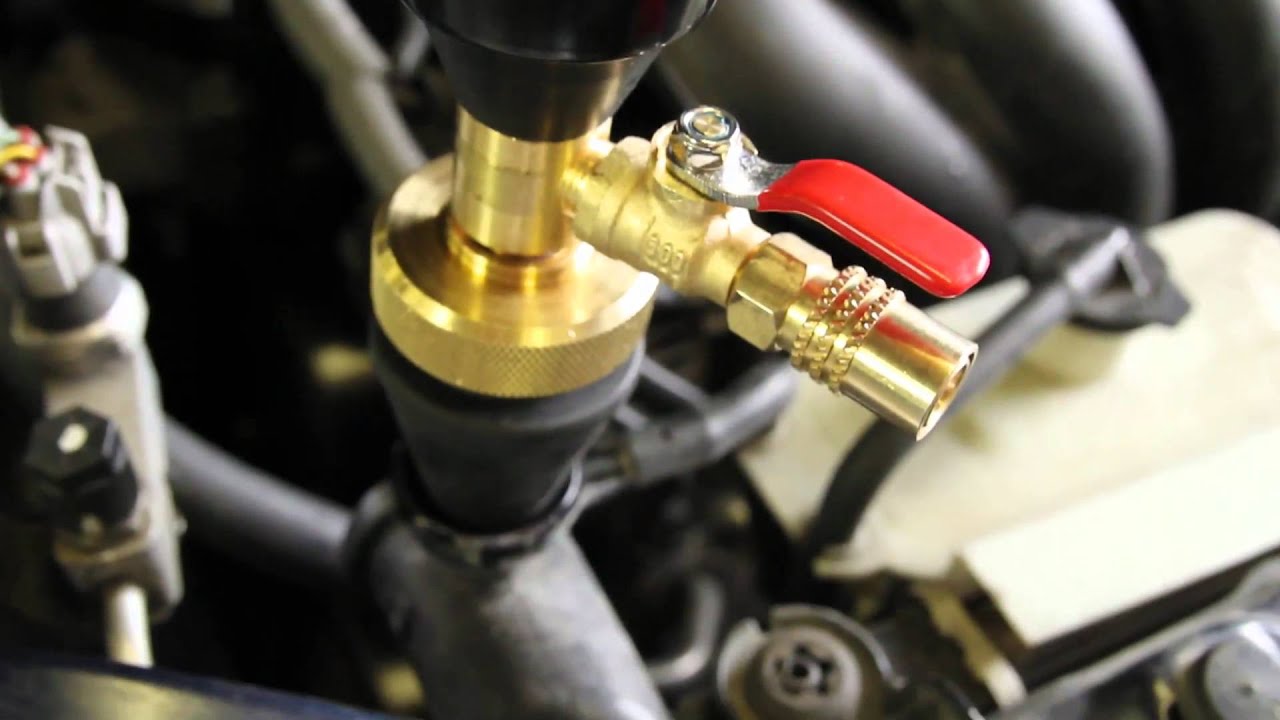 Bleeding the Cooling System with an Airlift Tool