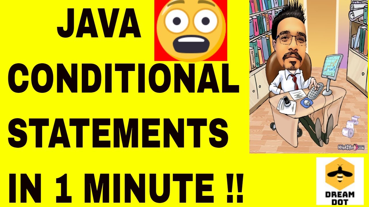 Learn Java conditional statements in 1 minute | Java tutorial for beginners !