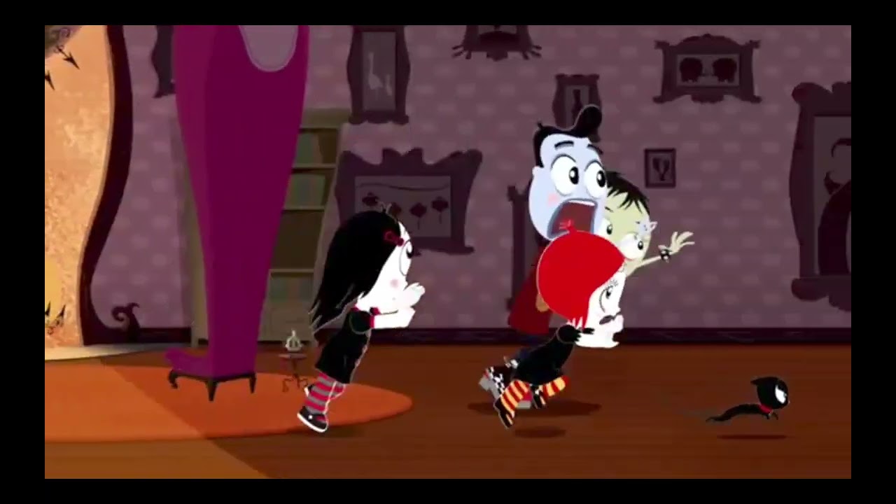 Ruby Gloom: Iris Frank Len And Ruby Screaming