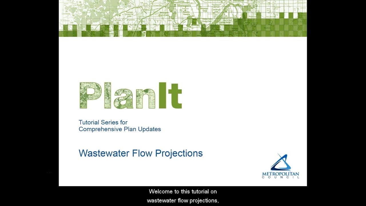 PlanIt: Wastewater Flow Projections Tutorial