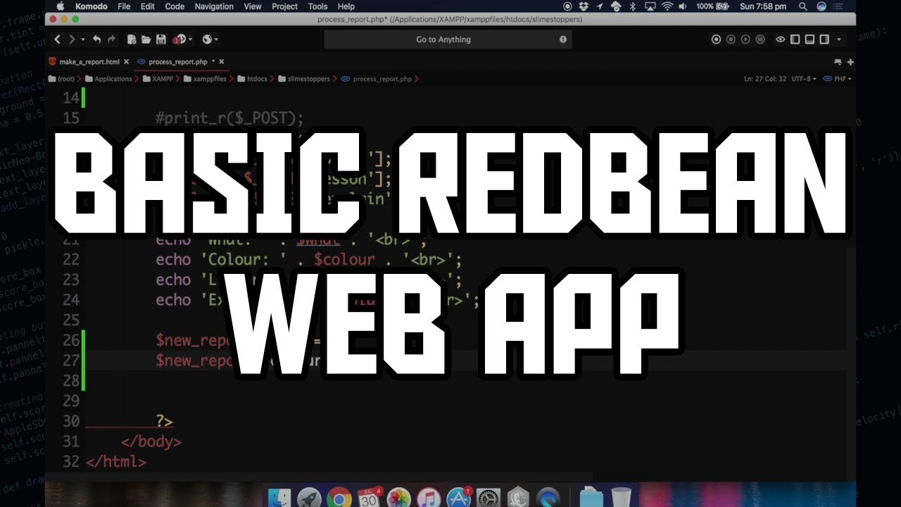 Basic RedBean Web App HTML