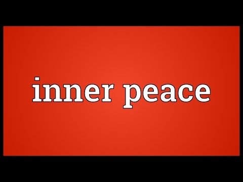 Inner peace Meaning