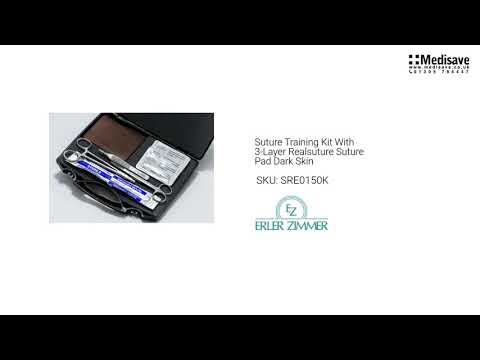 Suture Training Kit With 3 Layer Realsuture Suture Pad Dark Skin SRE0150K