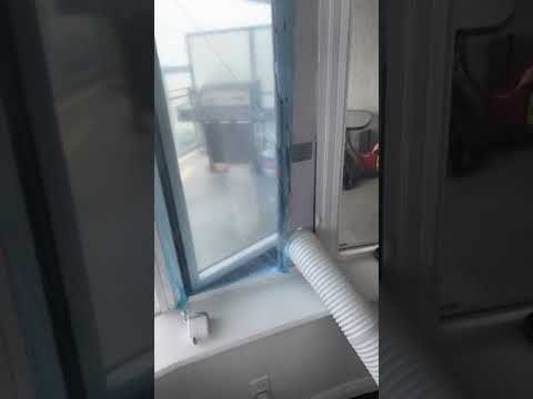 Open window AIr Conditioner installation