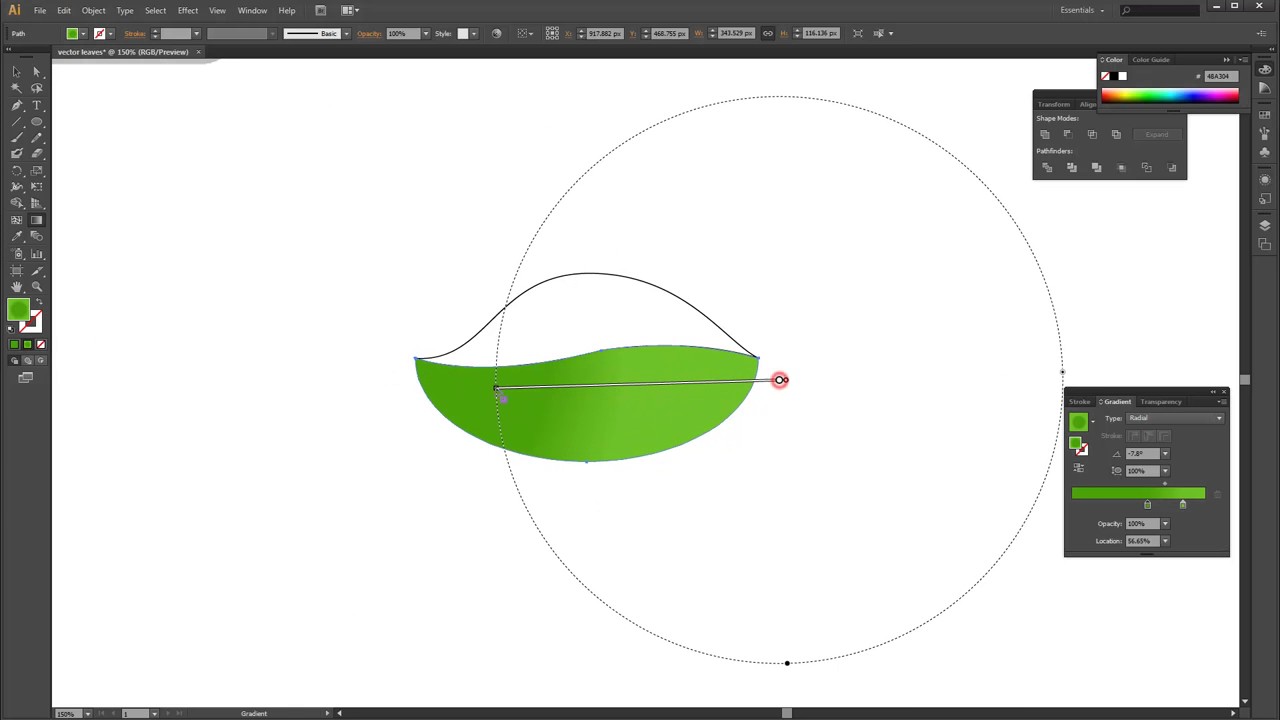 How to create Realistic Vector Leaves in Illustrator